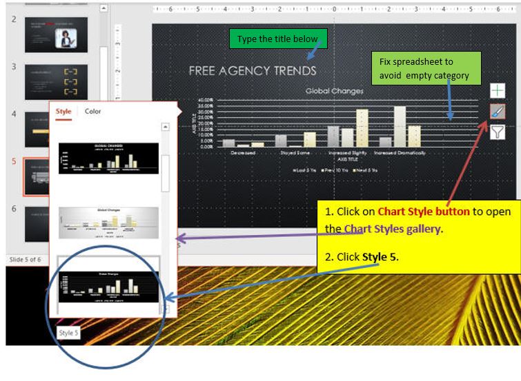 Enter And Edit Chart Data