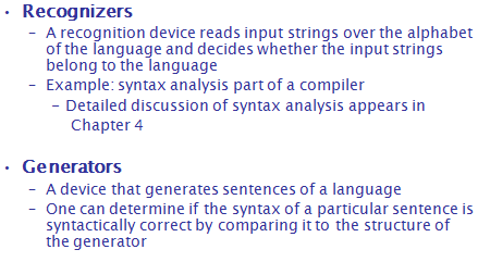 syntax, semantics, lexemes, token